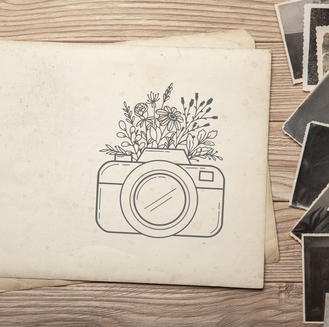 Camera SVG Design Wildflower SVG File for Cricut Wild Flower - Etsy
