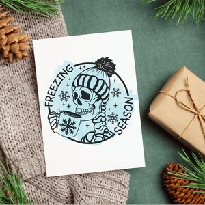Freezing Season SVG PNG, Snowman Svg, Snow Svg, Winter Svg, Skeleton ...