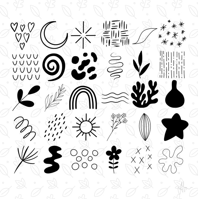 60 Abstract SVG Bundle Boho SVG File for Cricut Bohemian - Etsy