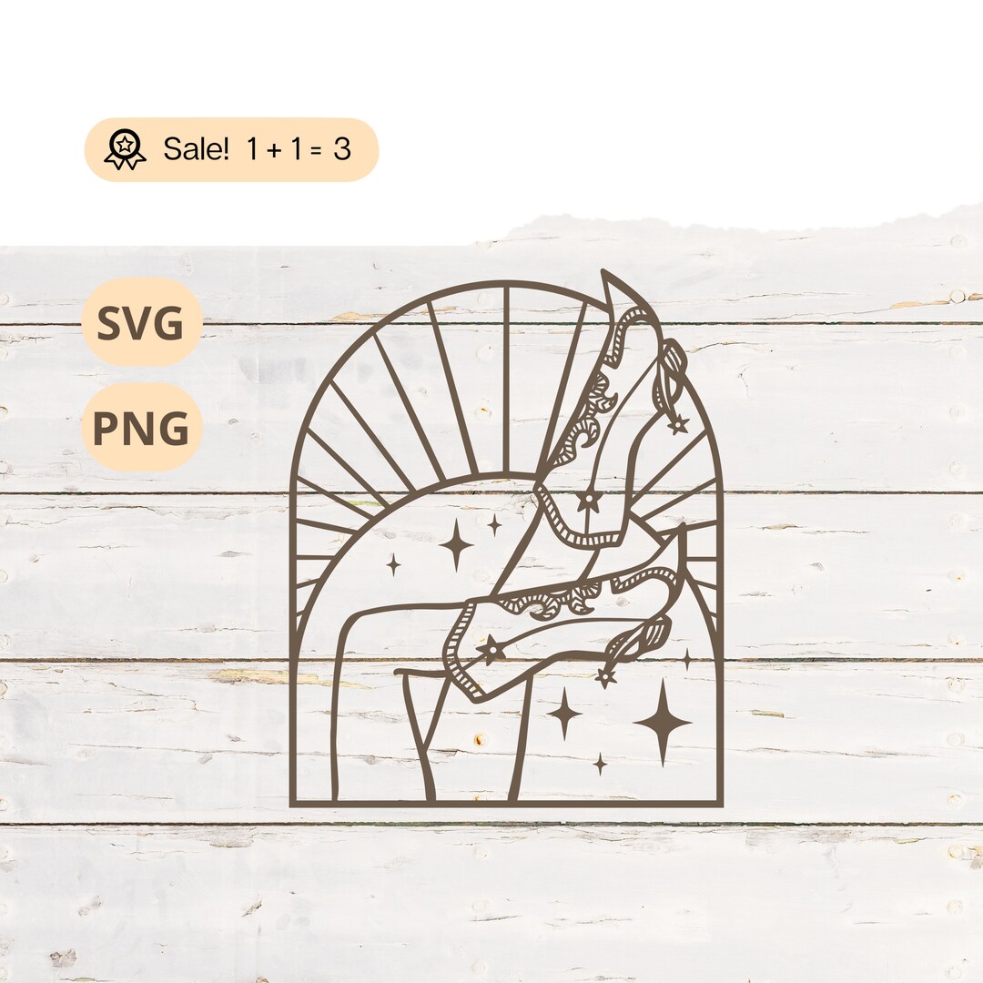 Cowgirl Boots SVG, Western Star Design (PNG) - Etsy