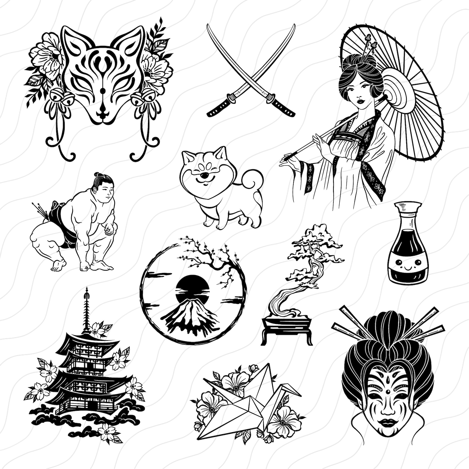 40 Big Japanese SVG Bundle Japan SVG Japan File for Cricut - Etsy Canada