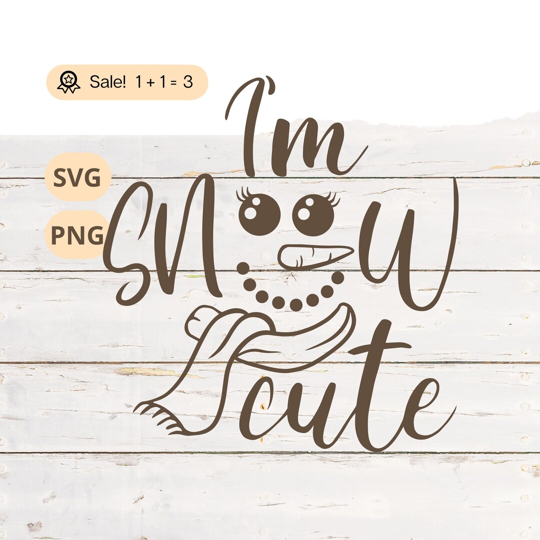I Am Snow Cute Snowman SVG, Winter Cut File (digital Download) - Etsy