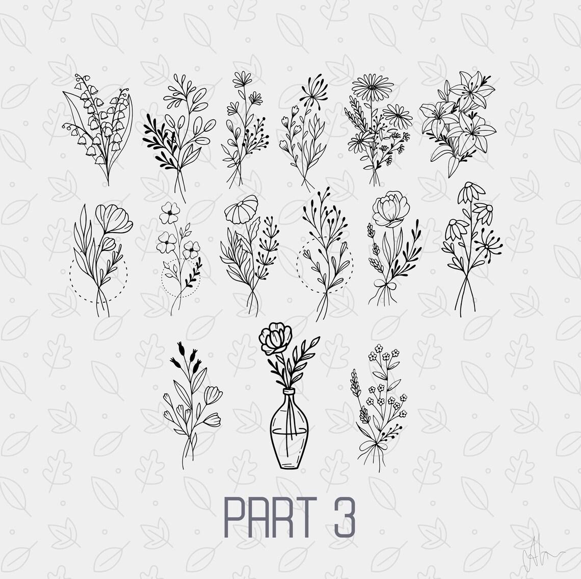Wildflower SVG Bundle, 40 Floral Designs (SVG, PNG) - Etsy