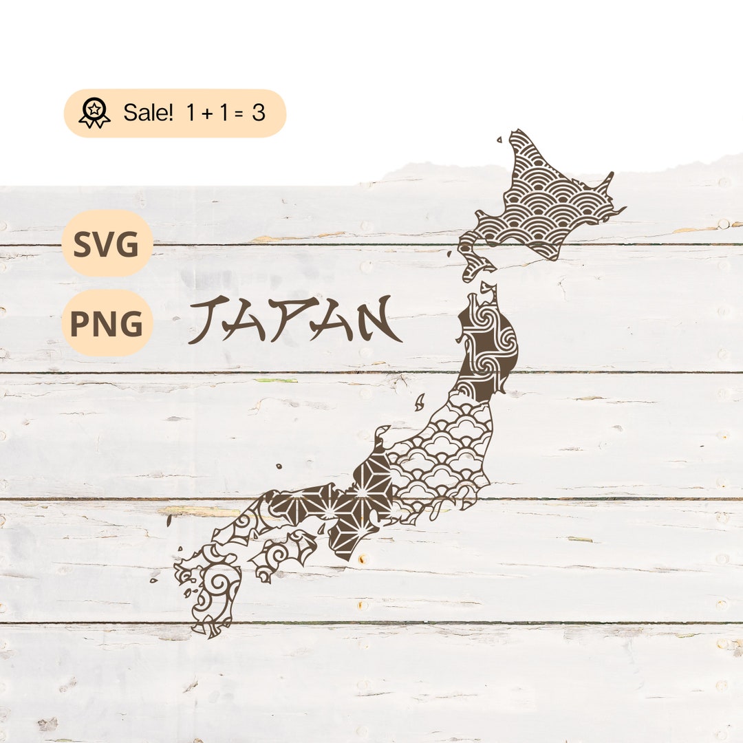 Japan Map SVG PNG, Japan Svg, Japanese Svg, Travel Svg, Travel Map Svg ...