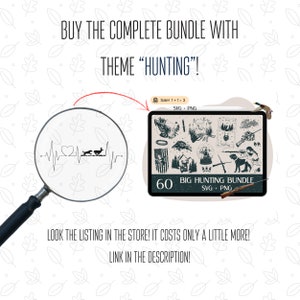 Deer Hunting Heartbeat SVG, PNG, Hunter Design, Cricut - Etsy