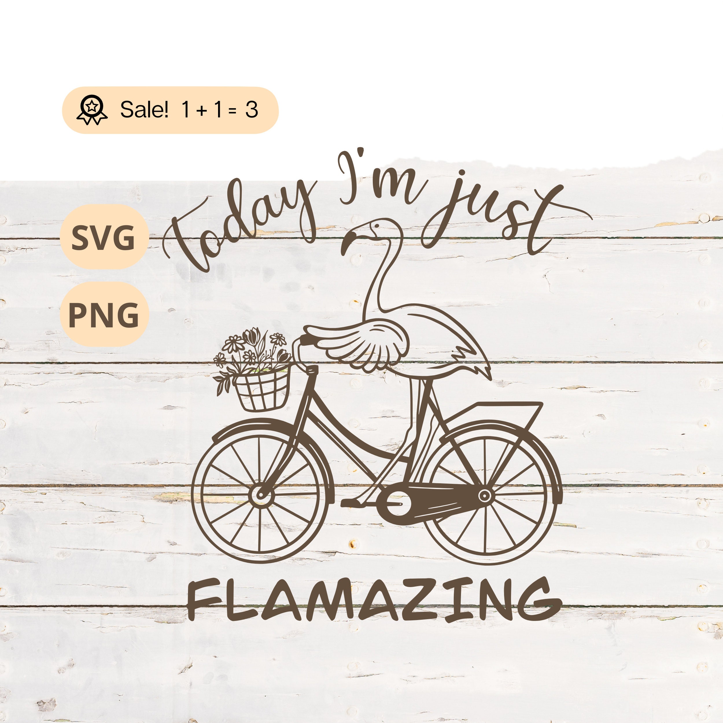 Flamingo on a Bike SVG PNG Flamingo Svg Flamazing Svg Funny - Etsy