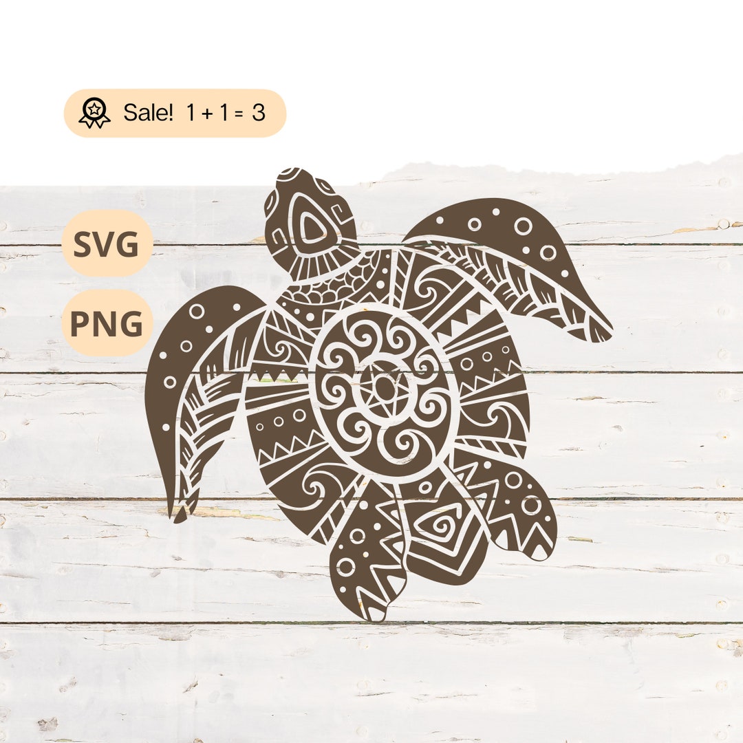 Tribal Hawaiian Turtle SVG PNG, Sea Turtle Svg, Tribal SVG, Hawaiian ...