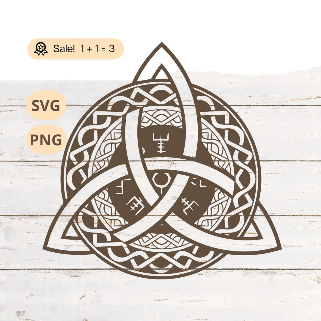 Viking Trinity Shield SVG PNG, Viking Svg, Viking Runes Svg, Celtic ...