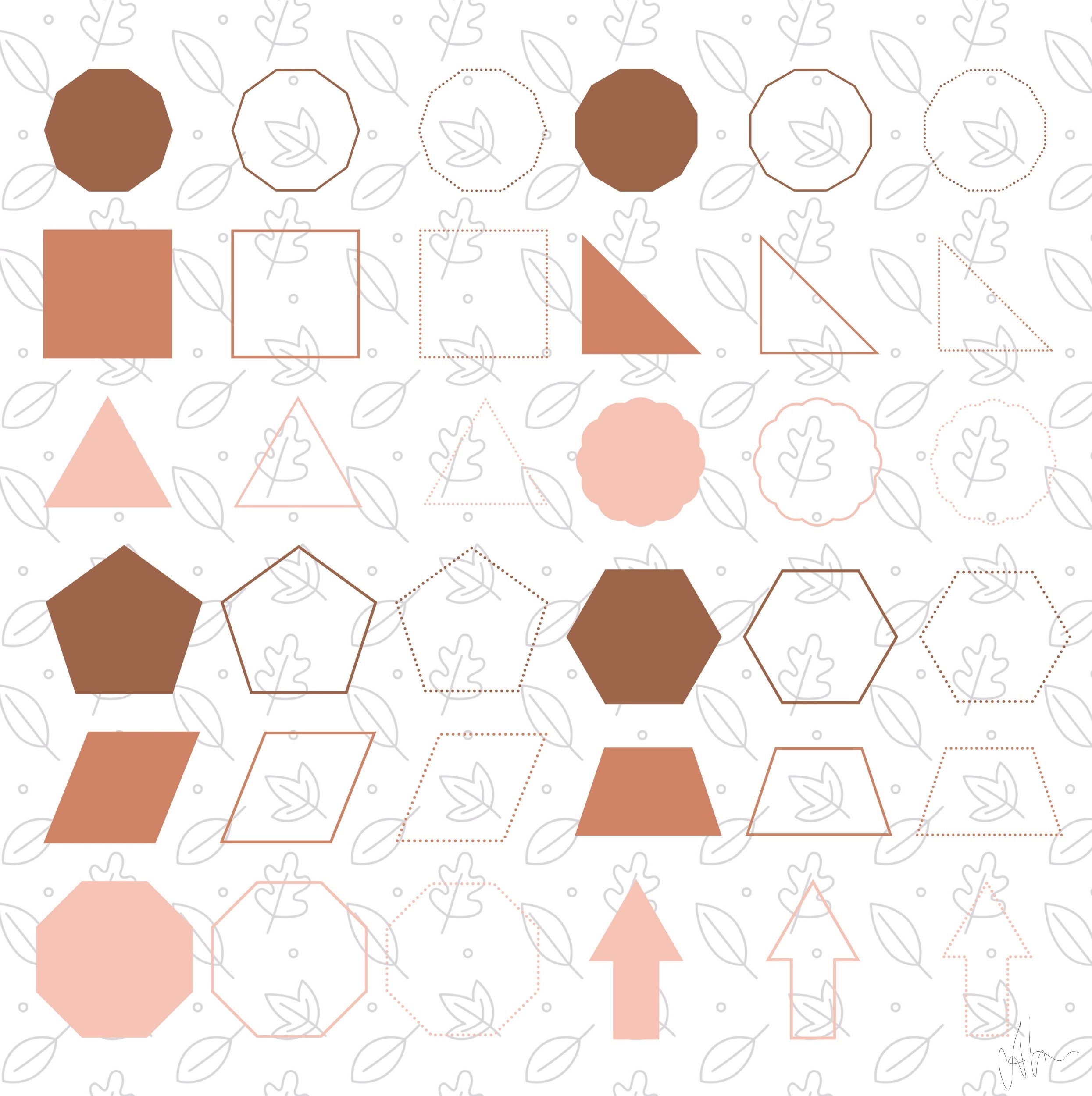 125 Abstract Shapes SVG Geometric Shapes SVG Boho Shapes SVG - Etsy