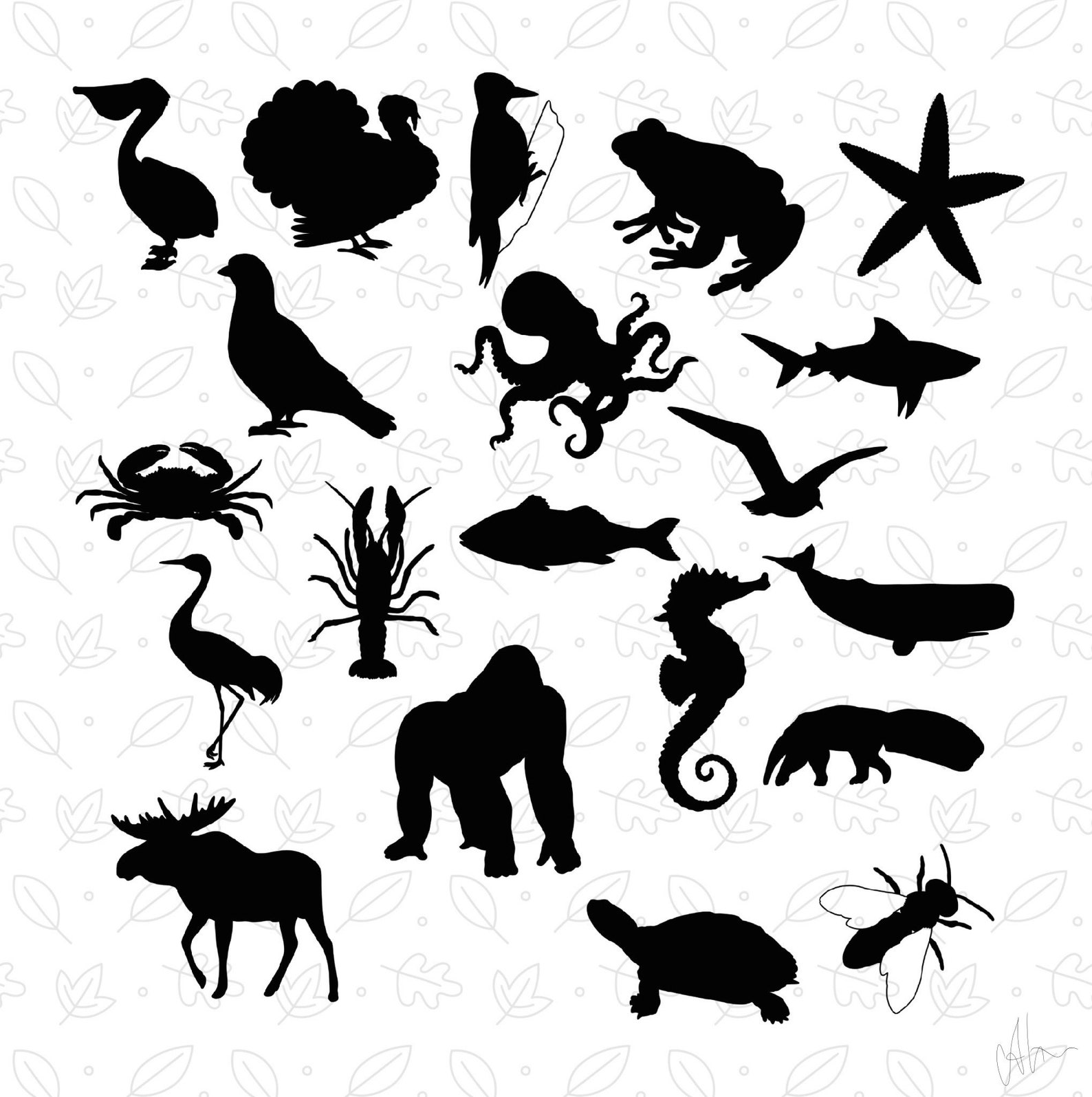 100 Animal SVG Bundle Animal Silhouette SVG Wild Animal SVG - Etsy