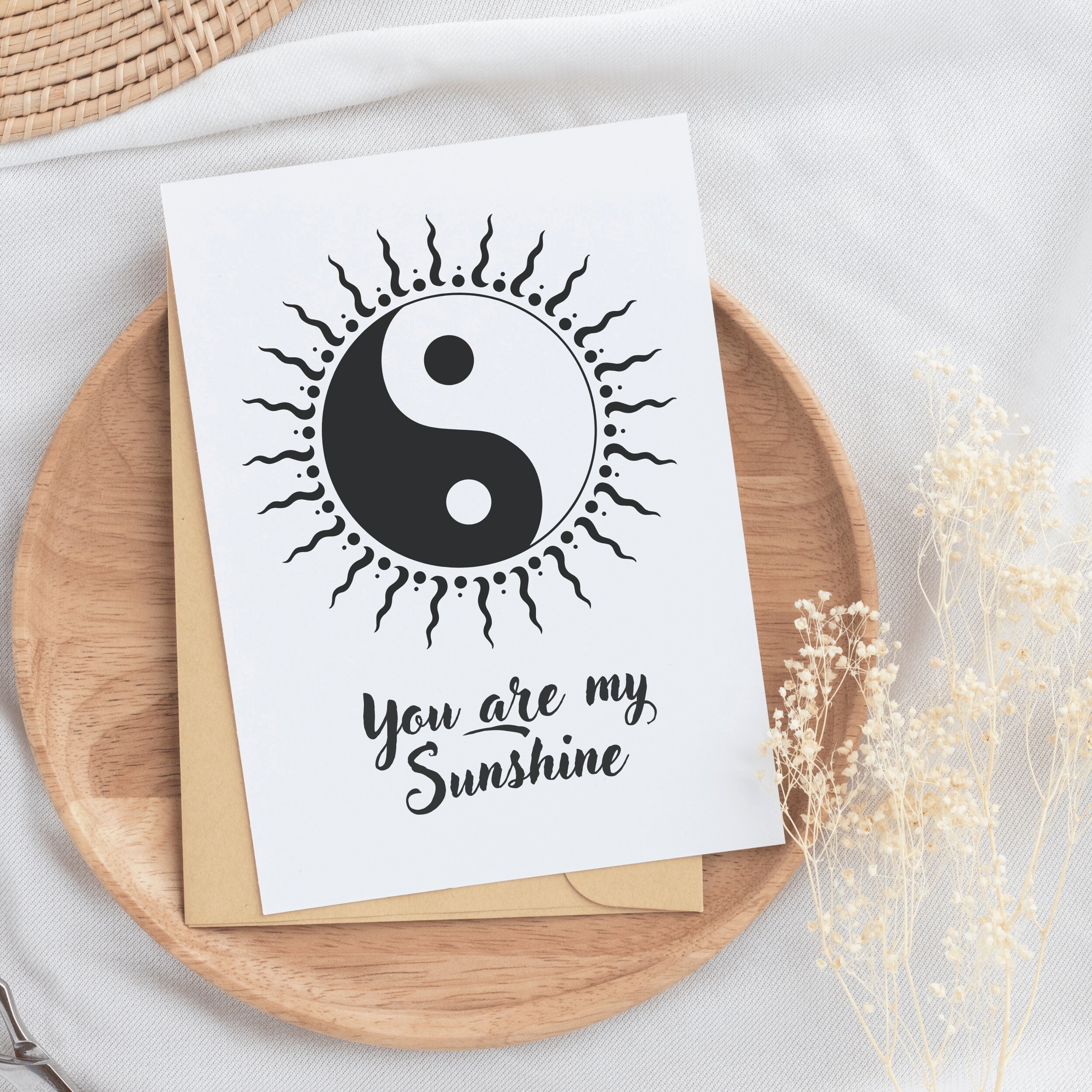 Yin Yang Sun SVG, Celestial Mystical Clipart (commercial Use) - Etsy