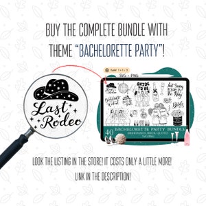 Last Rodeo Bachelorette Party SVG PNG, Western SVG, Bride Svg, Cowgirl ...