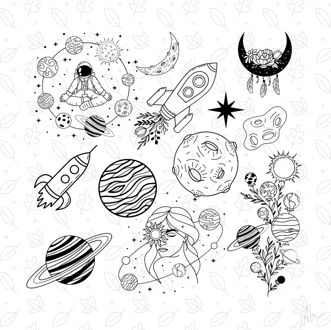 Outer Space SVG Bundle 40 Space SVG Stars File for Cricut - Etsy Australia