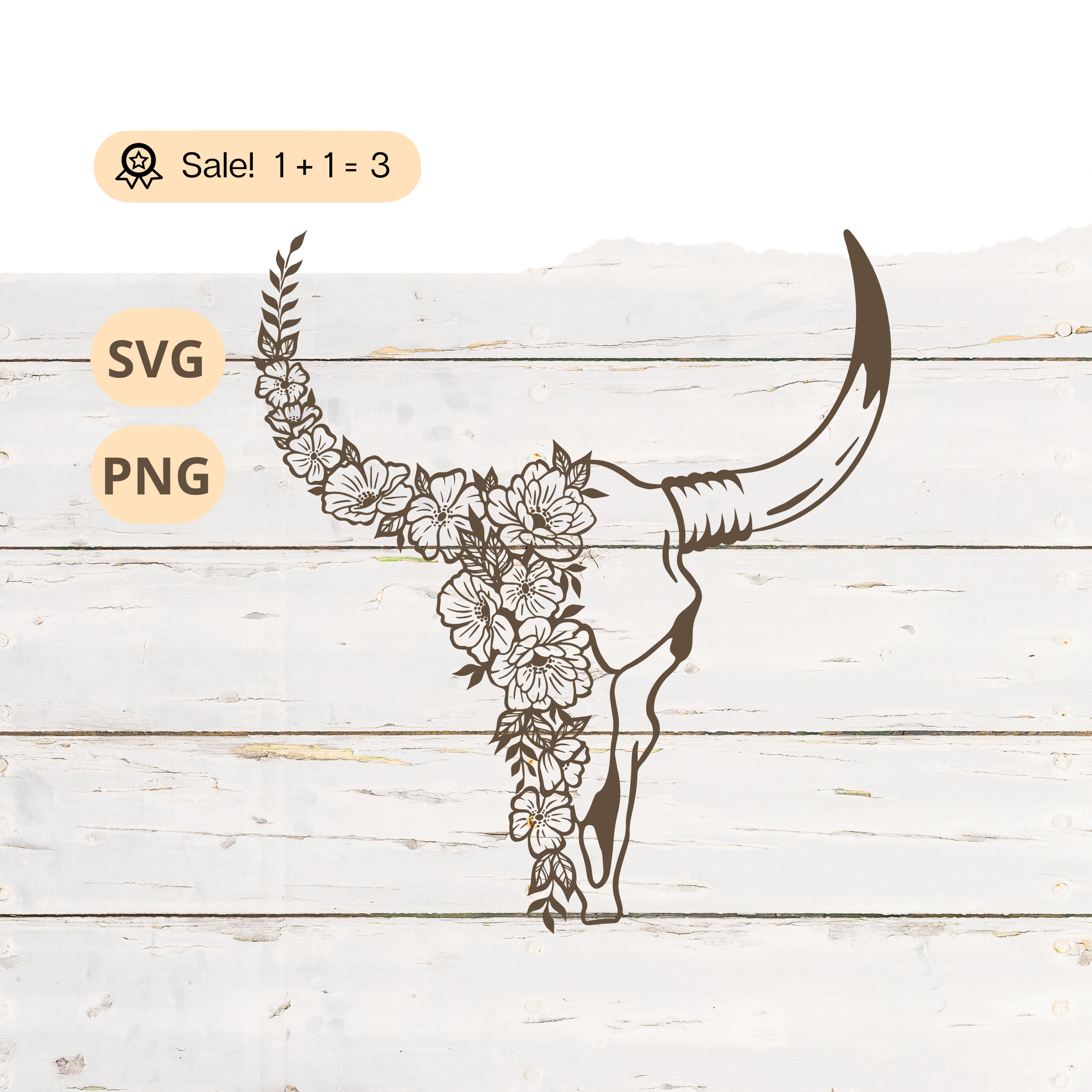 Flower Bull Skull SVG PNG Bull Skull Svg Cow Skull Svg - Etsy Australia