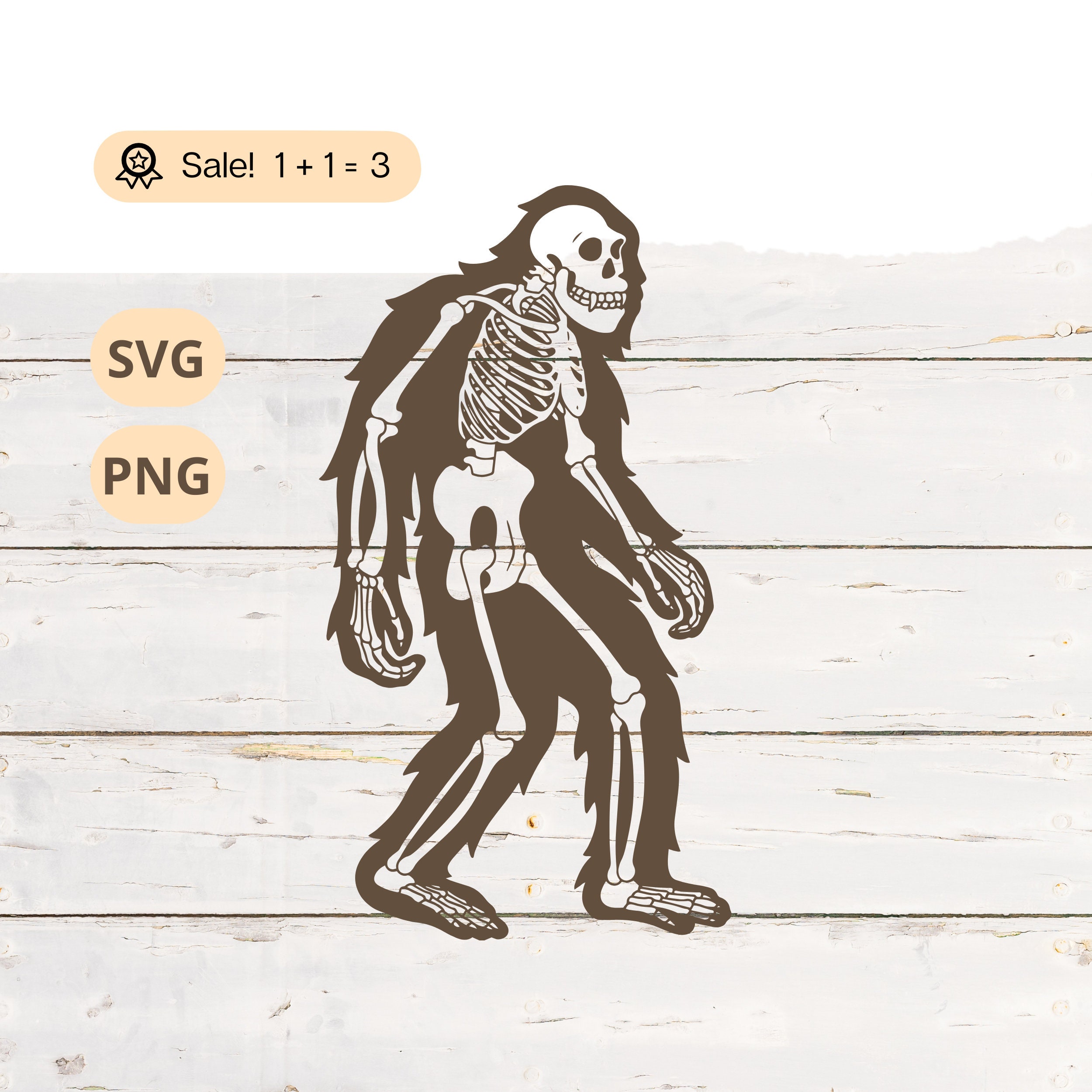 Bigfoot Skeleton SVG PNG Bigfoot Svg Skeleton SVG Yeti Svg - Etsy UK