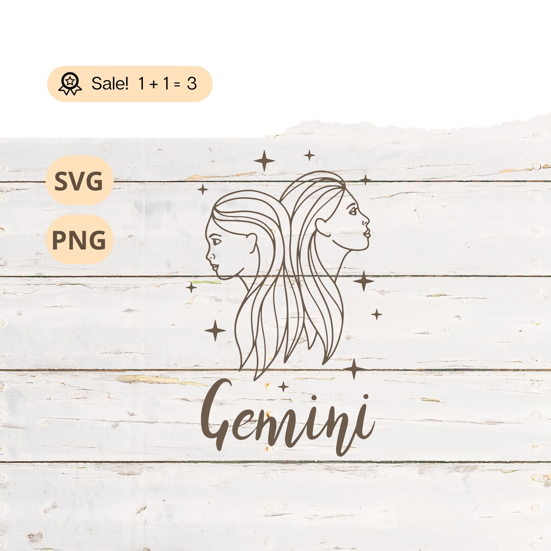 Gemini SVG PNG, Astrology SVG, Gemini Shirt Tattoo Horoscope Svg ...