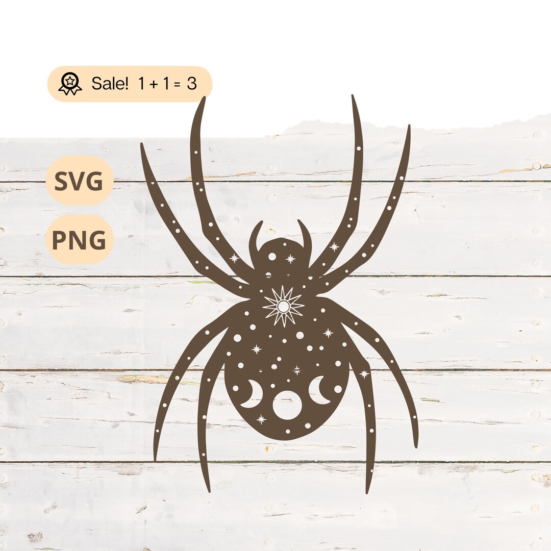 Celestial Spider SVG, Galaxy Space Stars Moon PNG (digital Download) - Etsy