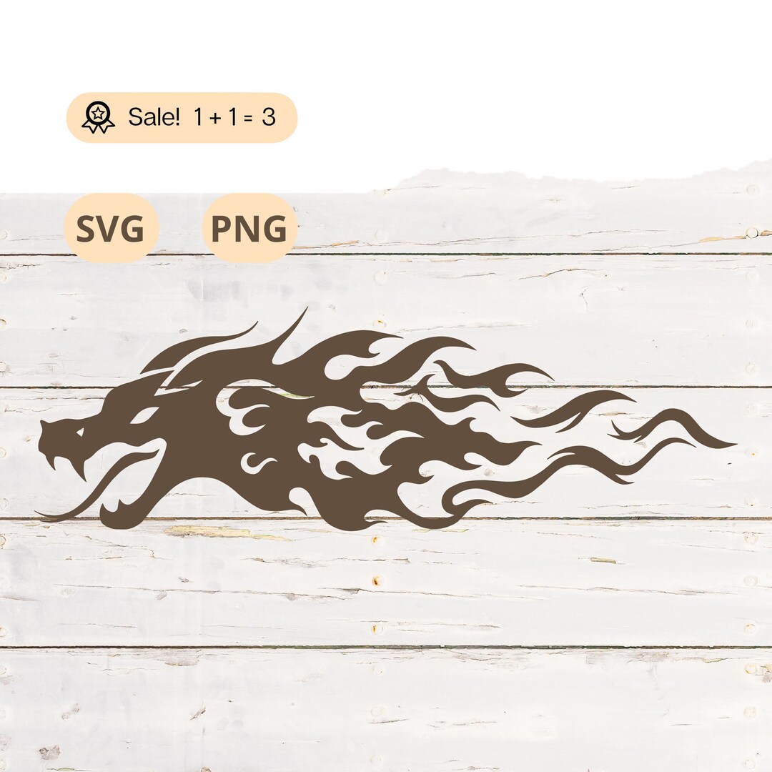 Fire Dragon SVG PNG, Dragon Svg, Chinese Dragon Svg, Fire Svg, Mystical ...