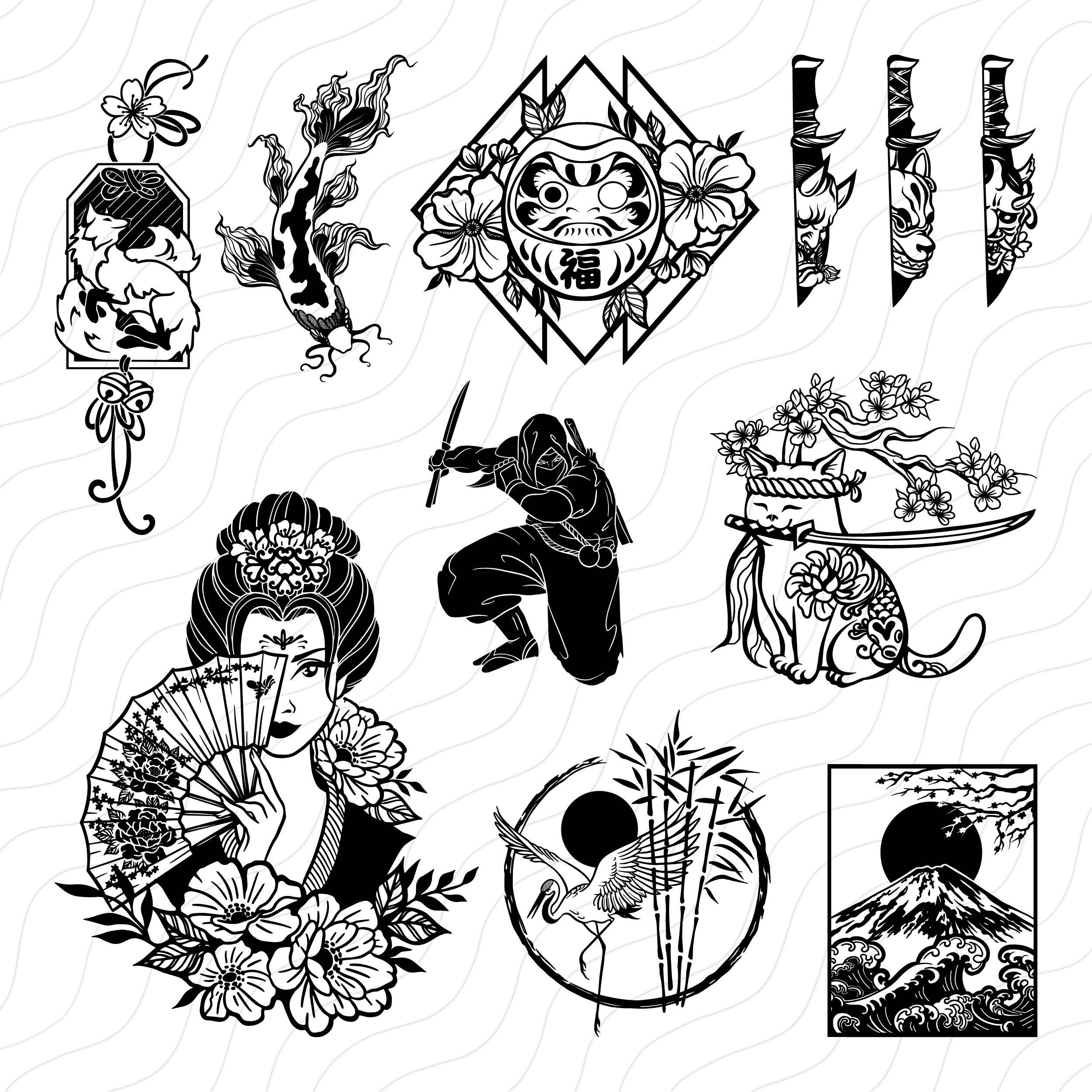 40 Big Japanese SVG Bundle Japan SVG Japan File for Cricut - Etsy Australia