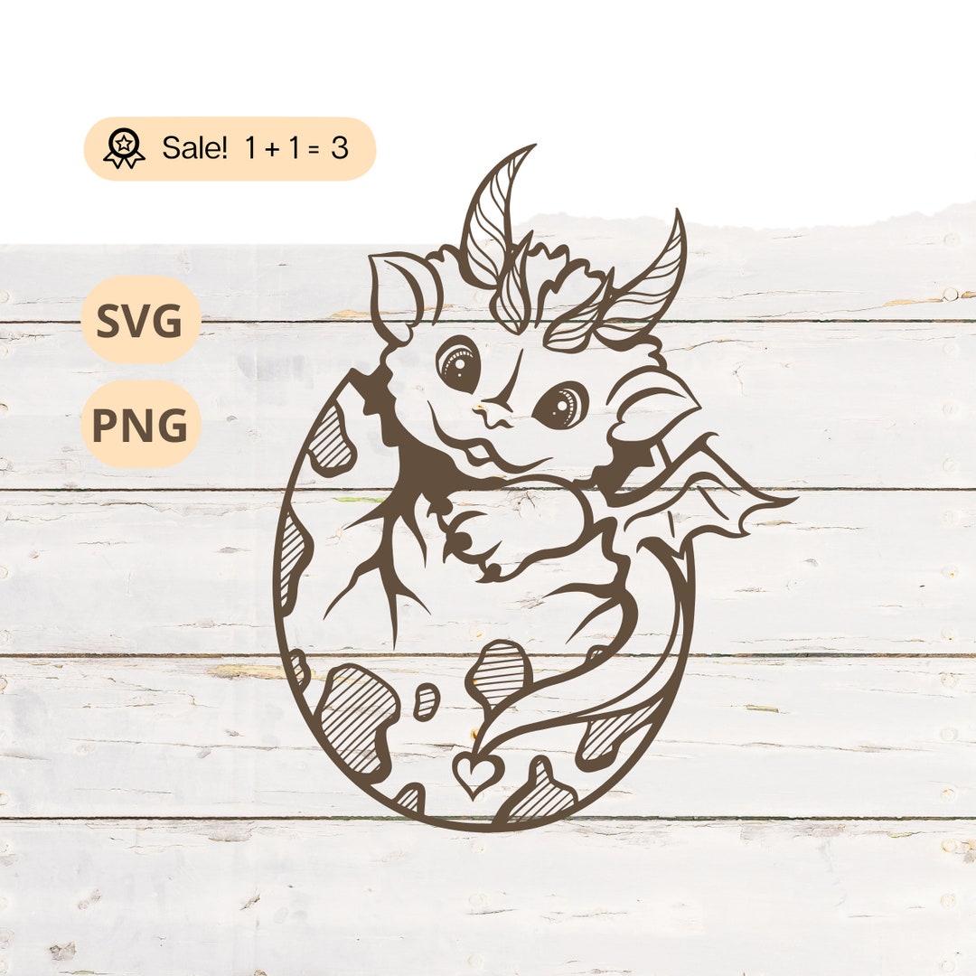 Baby Dragon SVG PNG, Dragon Svg, Cute Dragon Svg, Mystical Svg, Magical ...