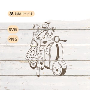 Scooter Girl SVG PNG, Girls Trip SVG, Road Trip Svg, Motorcycle Svg ...