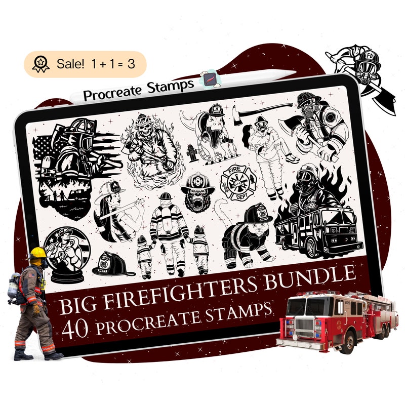 Fireman Stamp - Etsy