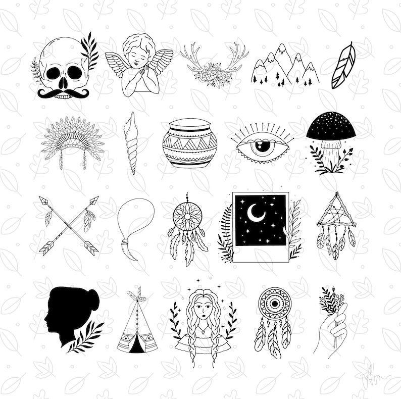 Hippie SVG Bundle 100 Boho SVG Bohemian SVG Boho Svg Files - Etsy