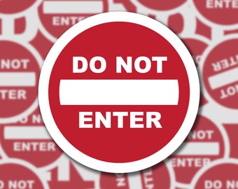 Forbidden Entry Sign - Etsy
