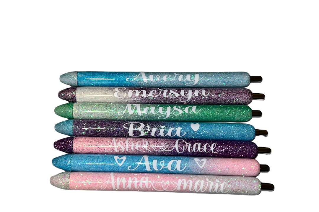 Custom Epoxy Glitter Pens - Etsy