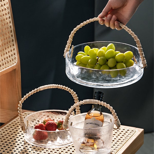 Art Glass Basket - Etsy