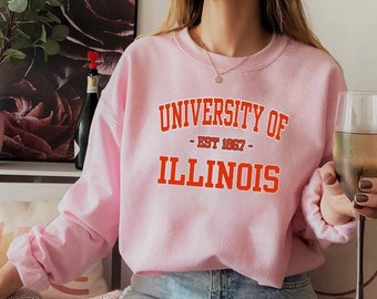 University of Illinois Sweatshirt - Etsy