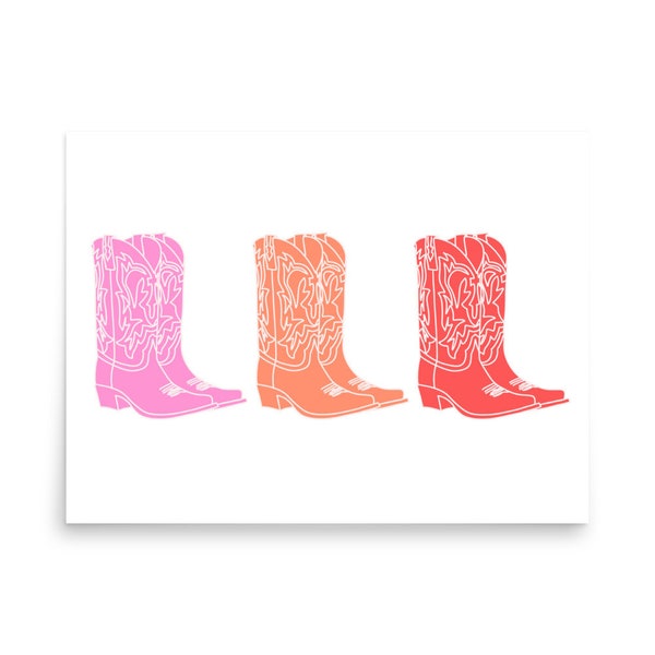 Red Cowboy Boots - Etsy