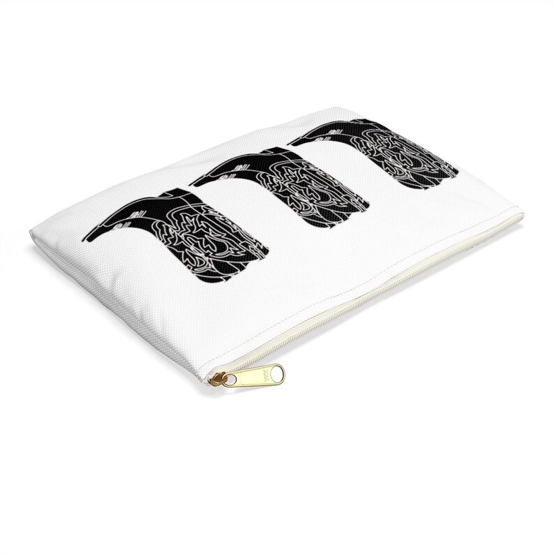 Black Cowboy Boots Accessory Pouch - Etsy