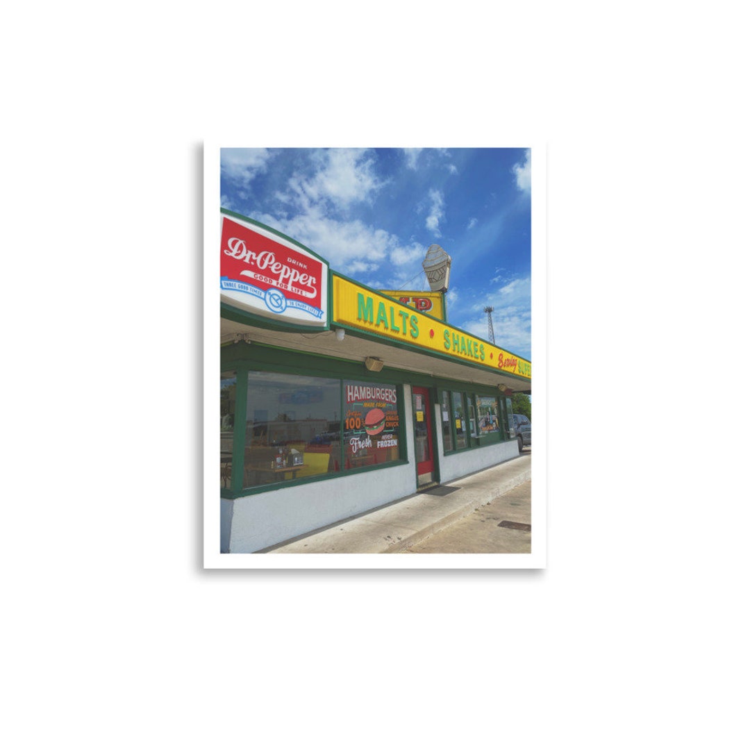 Texas Diner Photo - Etsy