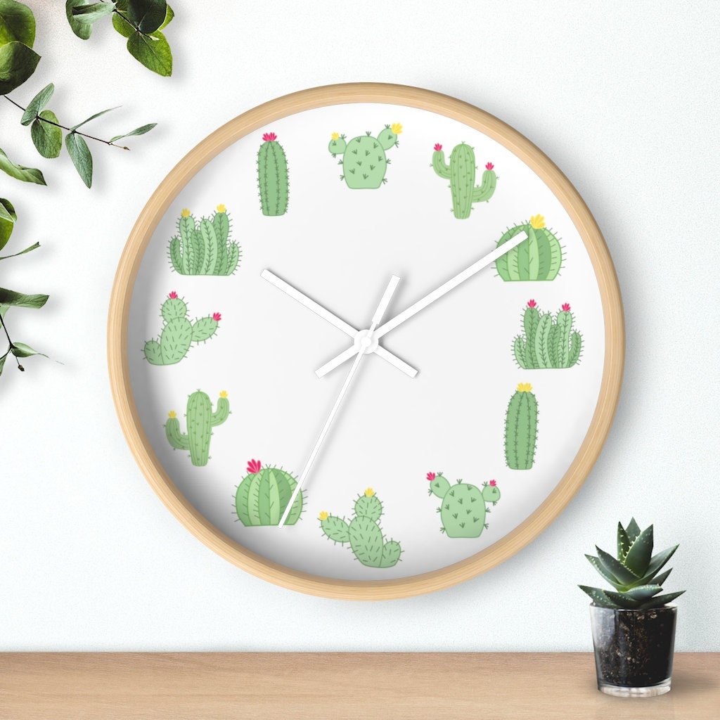 Cactus Wall Clock - Etsy
