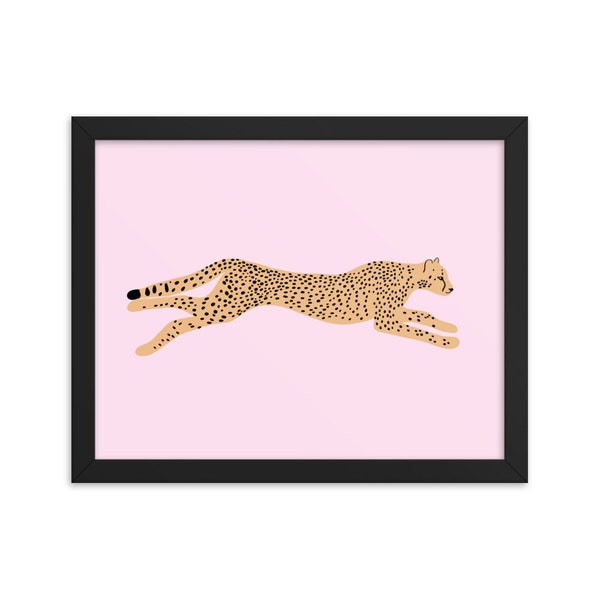 Pink Cheetah Print Art - Etsy