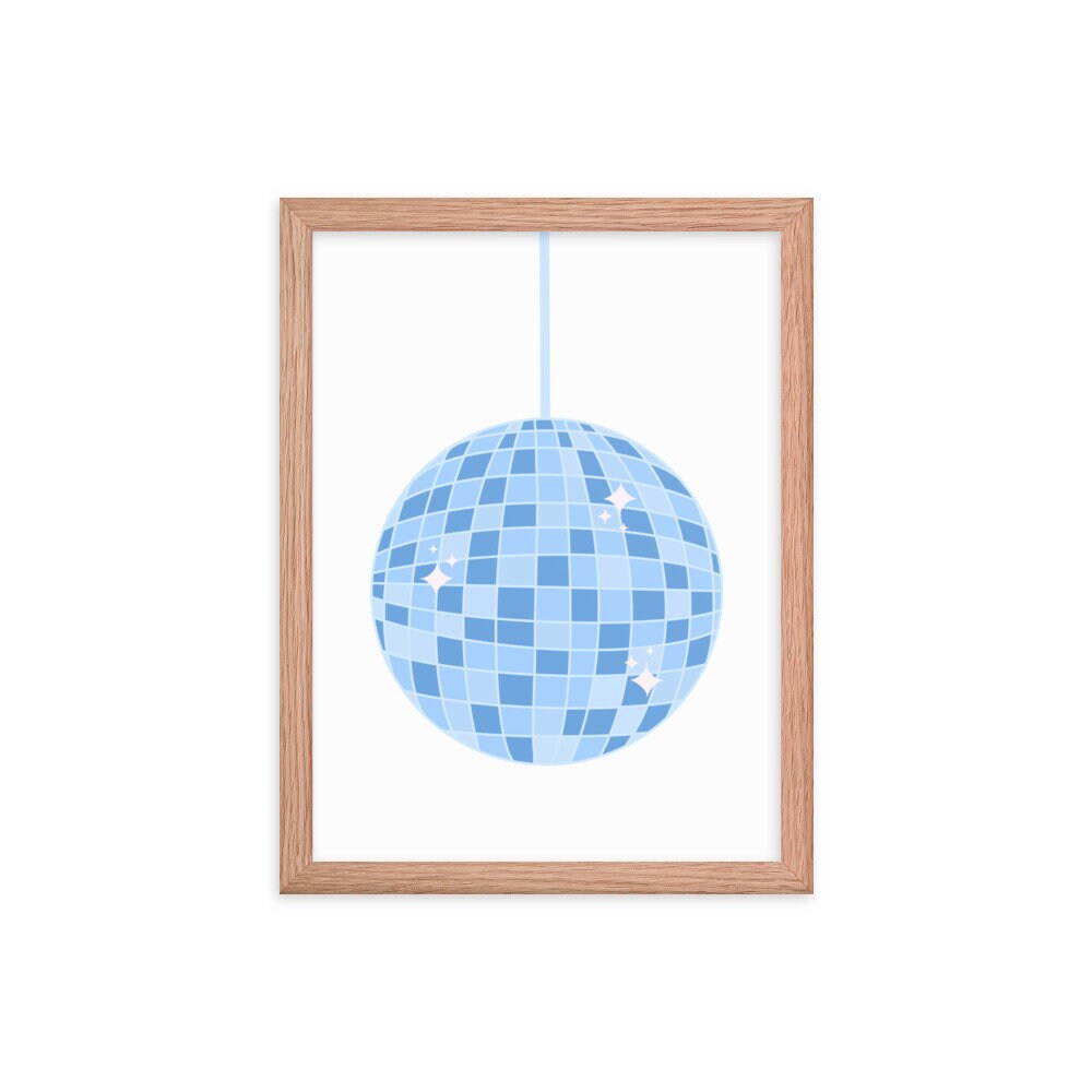 Blue Disco Ball Print (digital Download) - Etsy
