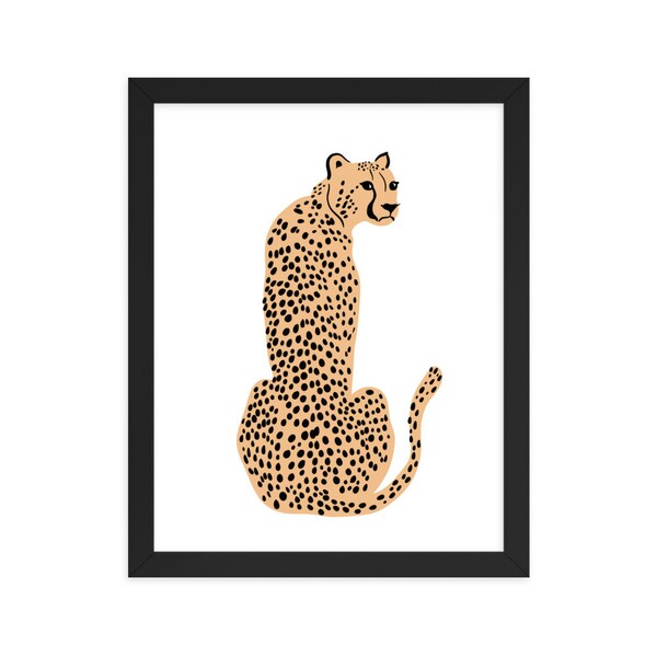 Cheetah Framed Art - Etsy