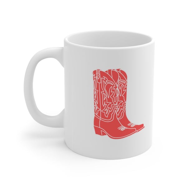 Coffee Mug With Cowboy Boots - Etsy