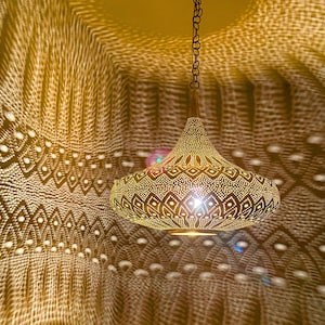 Moroccan Brass Pendant Lamp, Pendant Lamp, Brass Pendant Lamp, Light ...