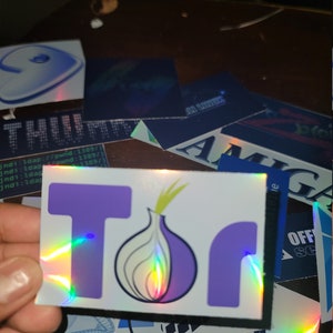 10 Random Hacker Culture Holo Stickers - Etsy