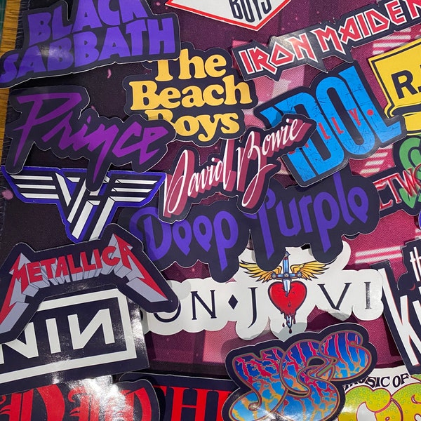 Rock Band Stickers - Etsy