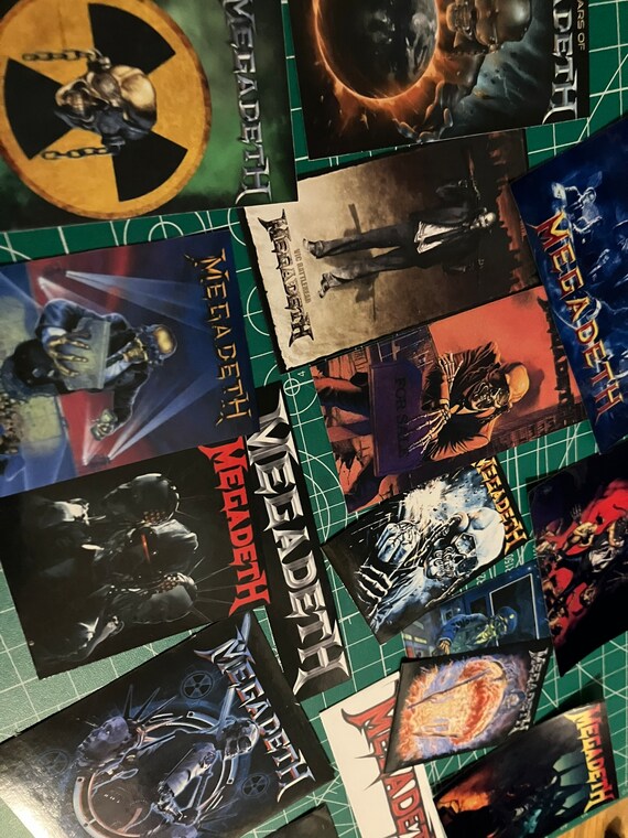 13 Random MEGADETH Stickers 2 Holographic Stickers - Etsy