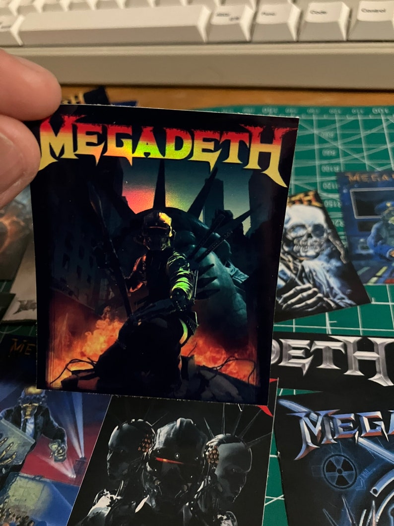 13 Random MEGADETH Stickers 2 Holographic Stickers - Etsy