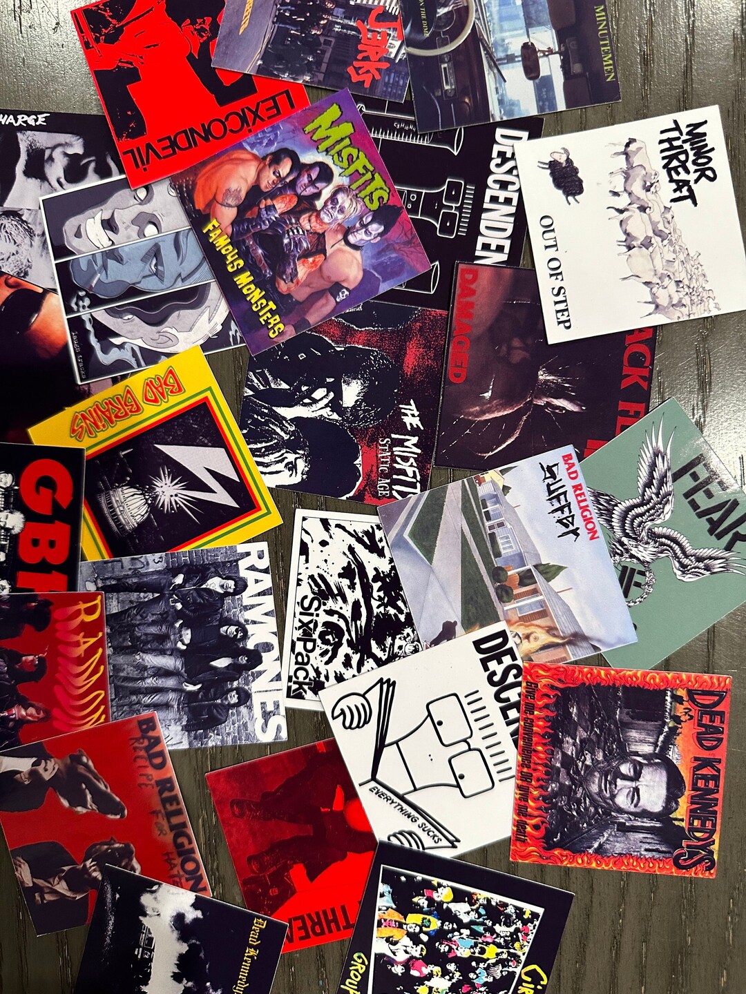 20 Random Punk Album Cover Stickers - Etsy