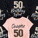 50th Birthday Shirt, 50th Birthday Squad Shirt, Leopard Print Birthday ...