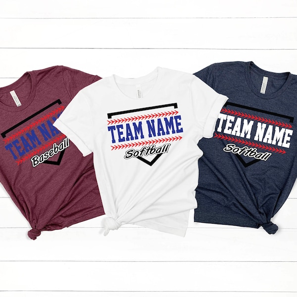 Baseball Team Shirt - Etsy