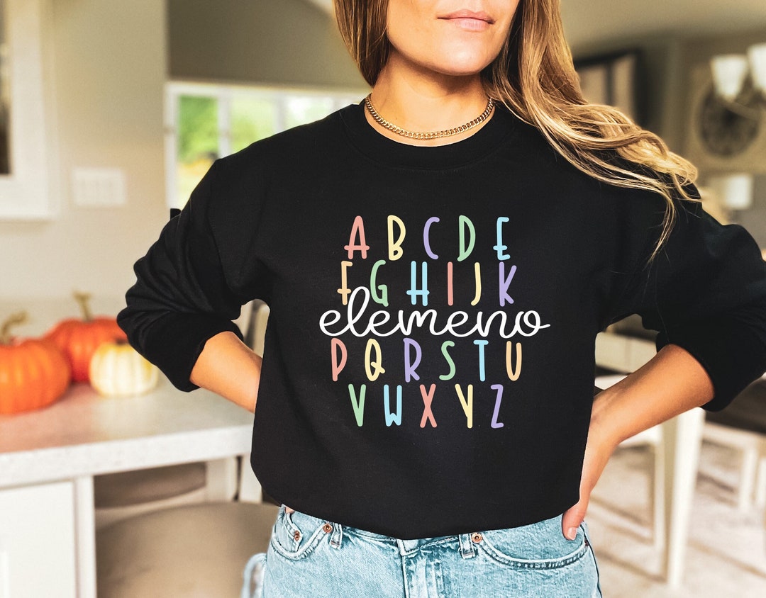 ABC Elemeno Sweat, Kindergarten Teacher Sweat, Teacher Hoodie, Elemeno ...