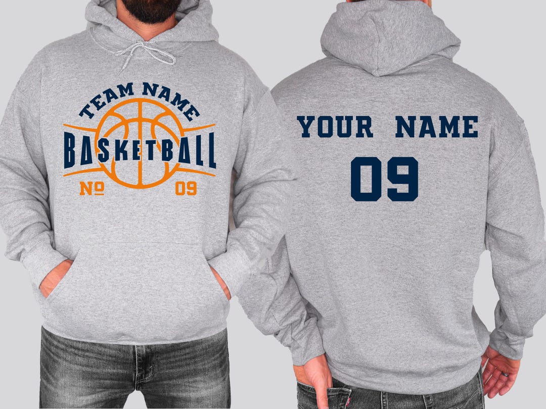 Custom Basketball Hoodie, Personalized Basketball Sweat, Basketball ...