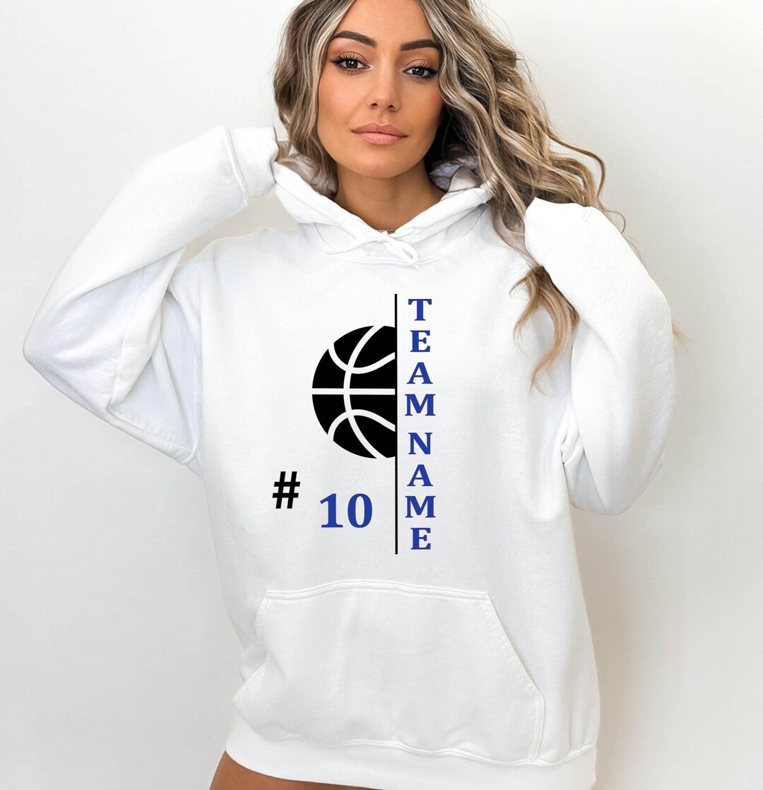 Custom Basketball Hoodie, Personalized Basketball Hoodie, Basketball ...